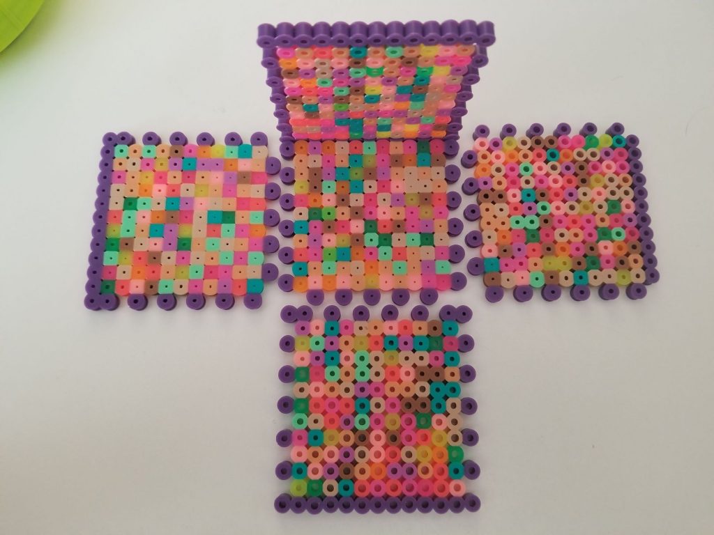 Perler Beads 3D – Cube box – jewelry box – Pixel Art and Perler Bead ...