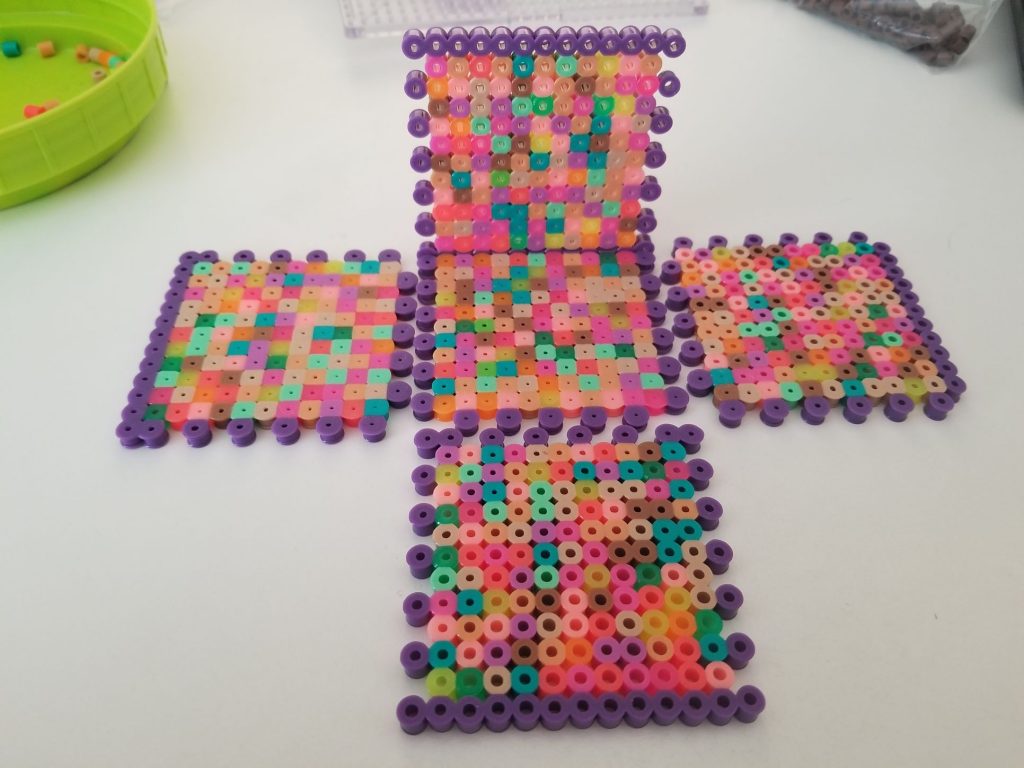 Perler Beads 3D – Cube box – jewelry box – Pixel Art and Perler Bead ...